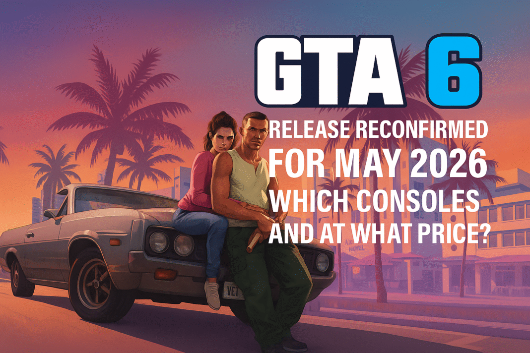GTA 6 Release Date Confirmed for May 2026